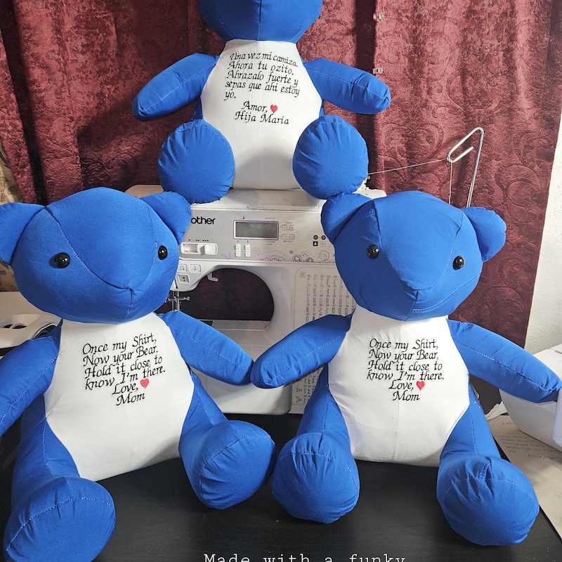 Memory Bears Made With Loved Ones Clothing - Etsy