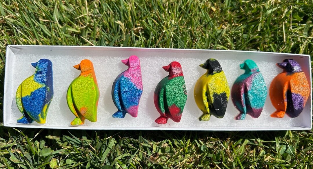 Penguin Crayons - Etsy