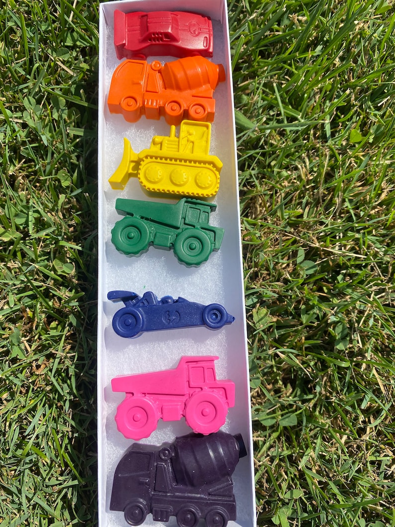 Construction Vehicle Crayons, Truck Crayons, Race Car, Bulldozer ...