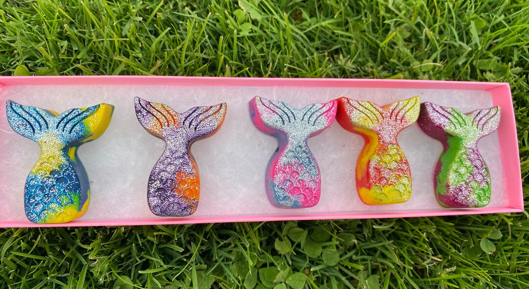 Mermaid Tail Crayons, Mermaid Crayons - Etsy