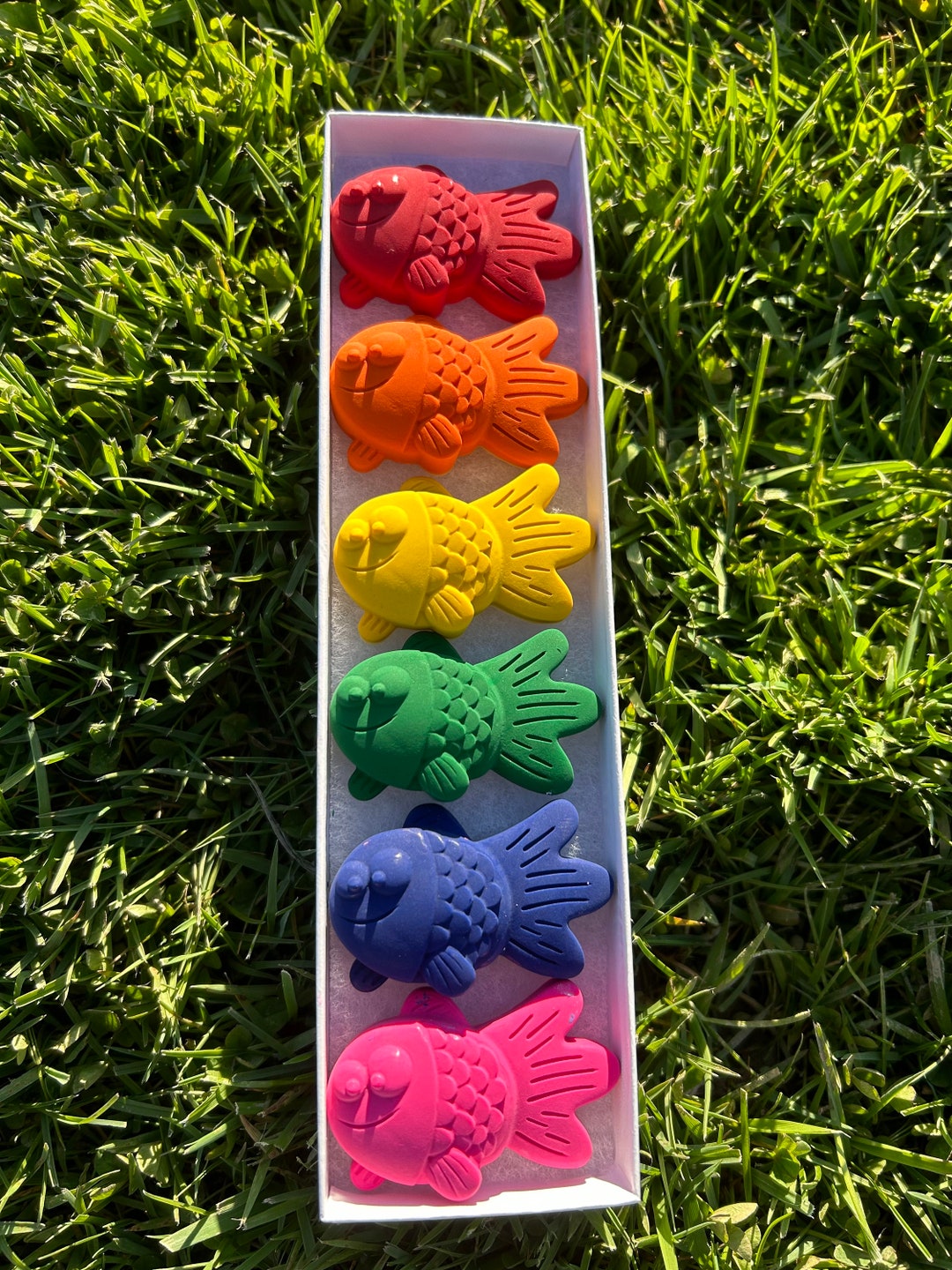 Goldfish Crayons Set - Handmade Animal Shaped Art Supplies - Etsy