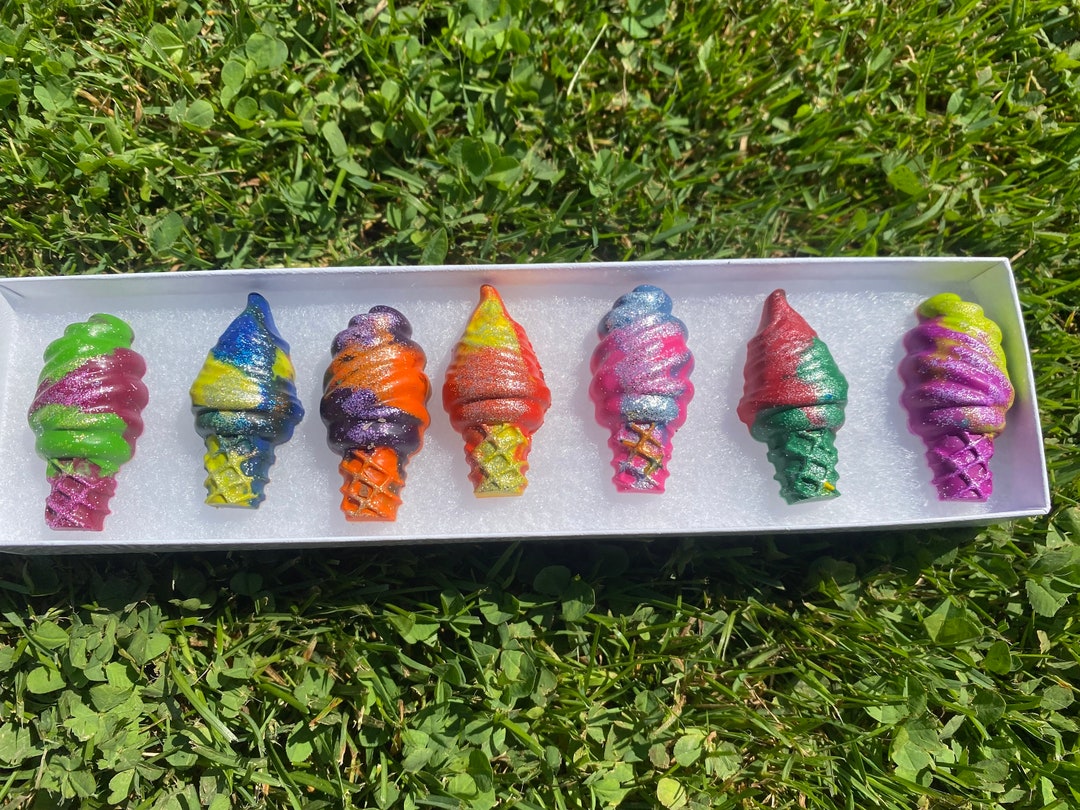 Ice Cream Cone Crayons - Etsy