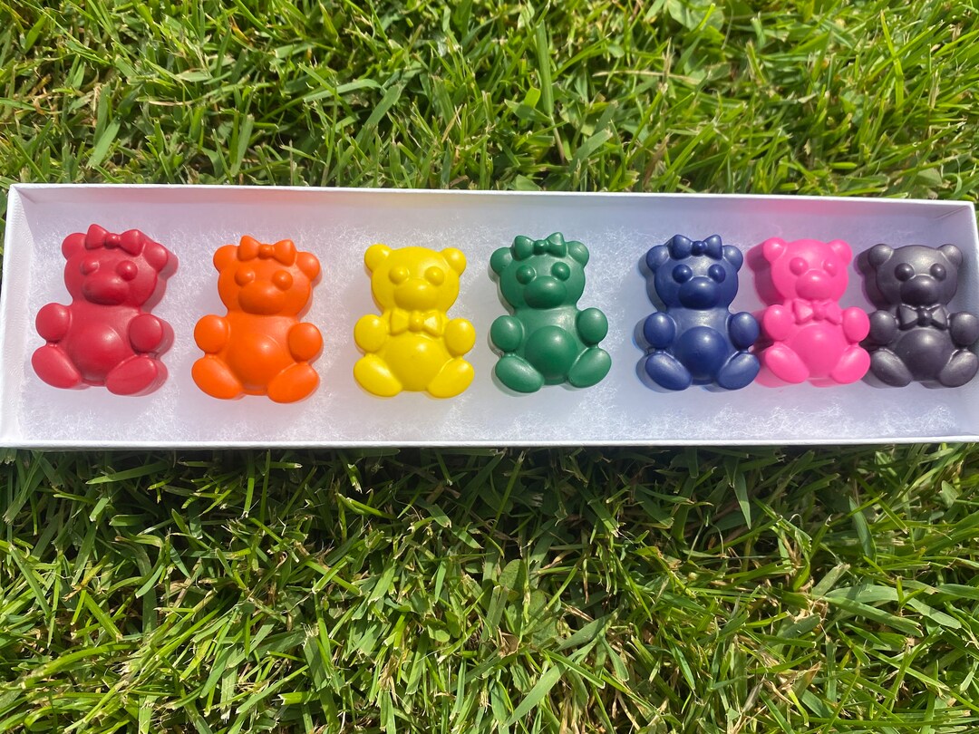 Teddy Bear Crayons - Etsy
