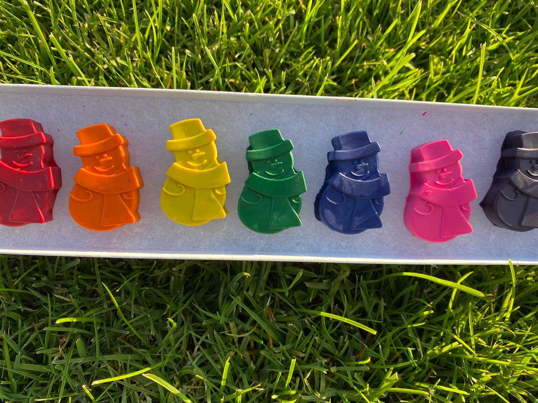 Small Snowman Crayons - Etsy