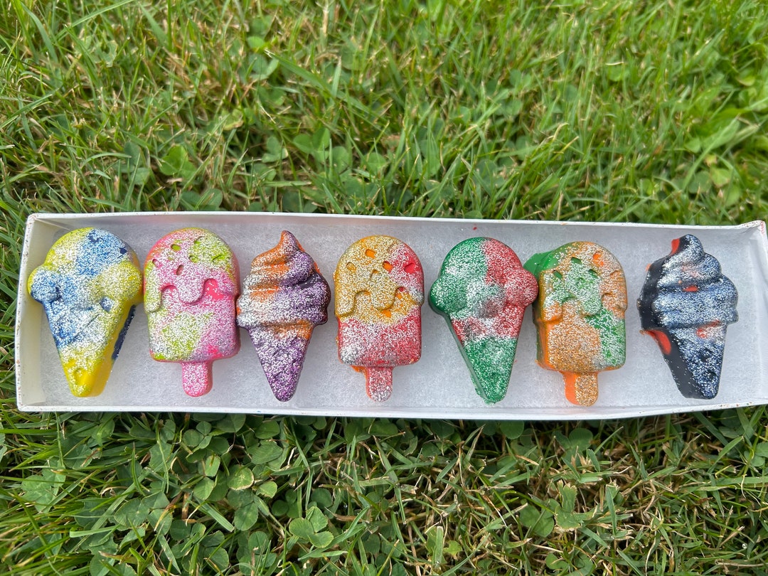 Sweet Treats: Handmade Ice Cream and Popsicle Crayons for Creative Kids ...
