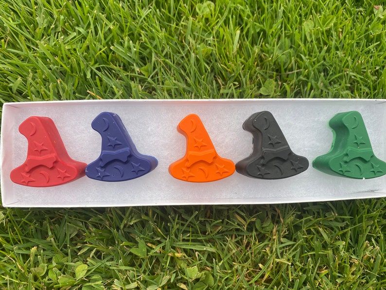 Witch Hat Crayons, Wizzard Crayons, Wizard Hat Crayons, Halloween ...