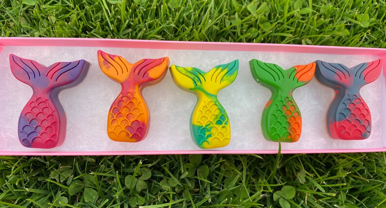 Mermaid Tail Crayons Mermaid Crayons - Etsy