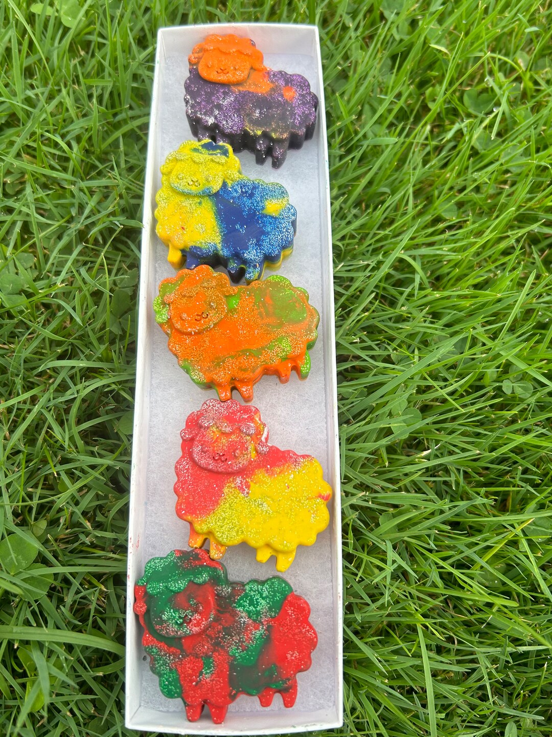 Whimsical Sheep Shaped Crayons - Etsy