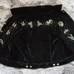 Celestial Zodiac Hand Embroidered Black Velvet Jacket Size Medium Star ...