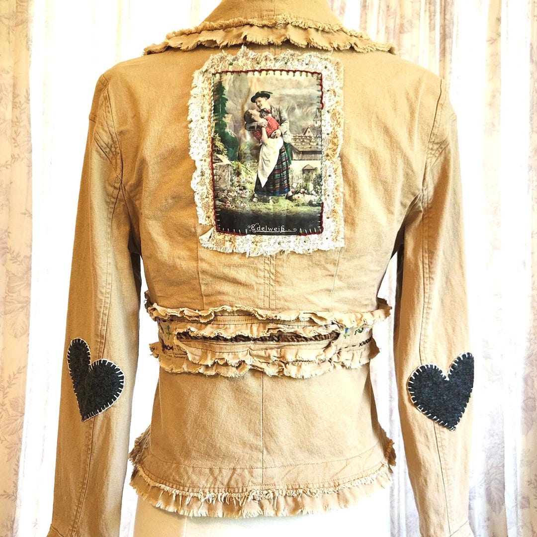 Wearable Art Trachten Wear Jacket Hand Embroidered and Embellished ...