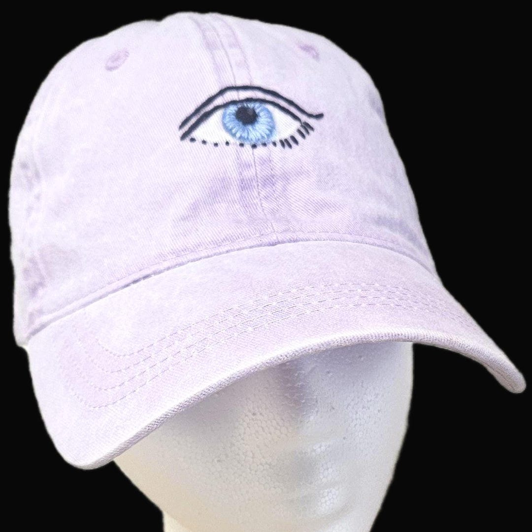 Womens Hand Embroidered Blue Eye Baseball Hat - Etsy