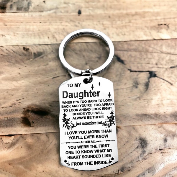 Daughter Keychain - Etsy