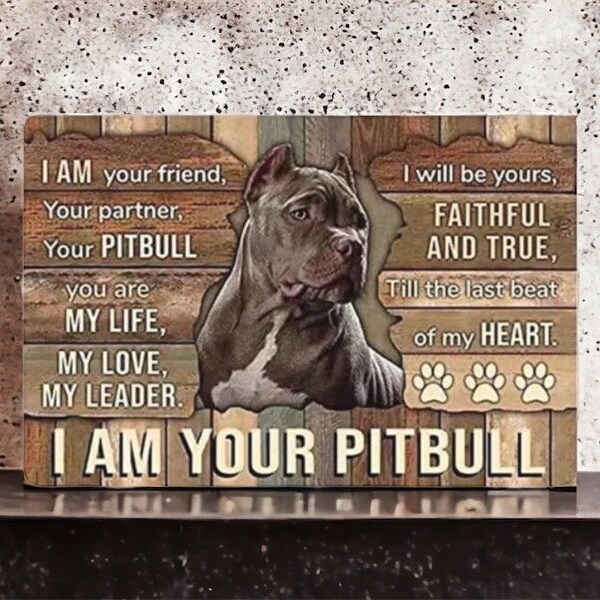 Pitbull Sign - Etsy