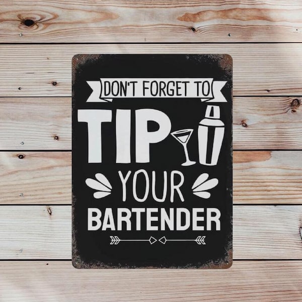 Bartender Sign - Etsy