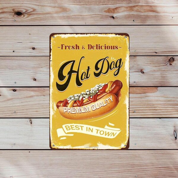 Metal Retro Food Signs - Etsy