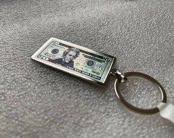 Dollar Bill Keychain - Etsy
