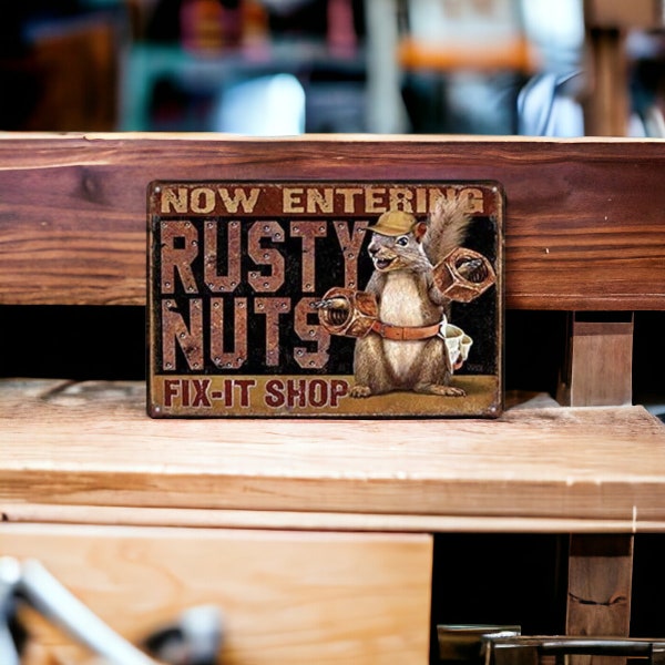 Rusty Garage Signs - Etsy