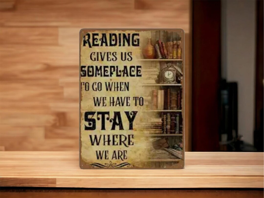 Retro Tin Sign Reading Gives Us Someplace to Go Metal Poster Vintage ...