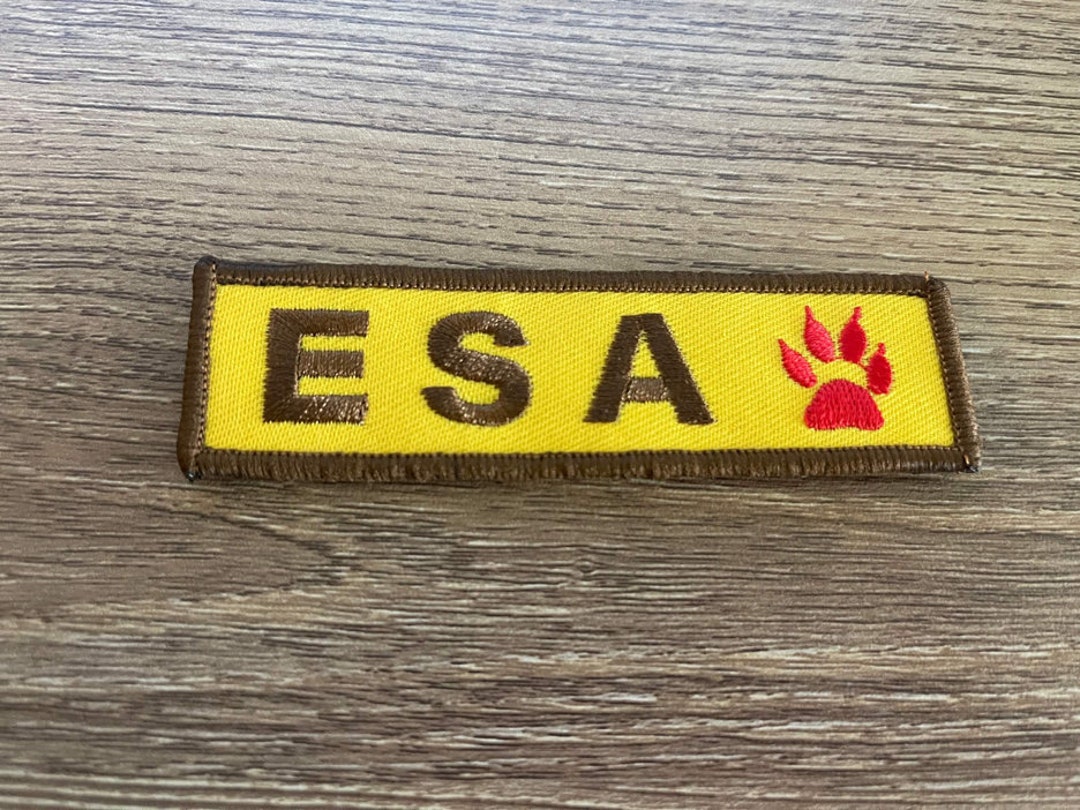Embroidered ESA Patch ESA Emblem for Harness Tactical Emblem Pet Patch ...