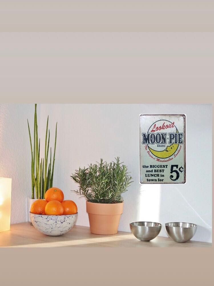 Retro Tin Sign Lookout Moon Pie Brand the Biggest and Best - Etsy