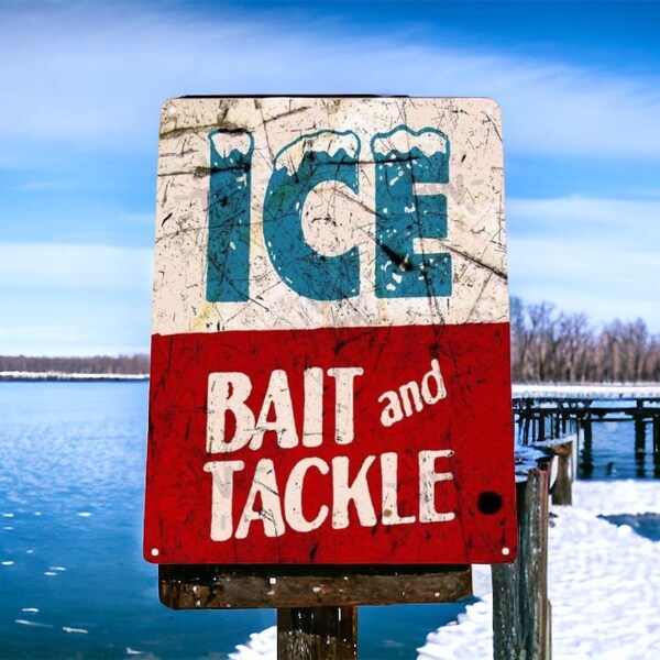 Ice Fishing Sign - Etsy