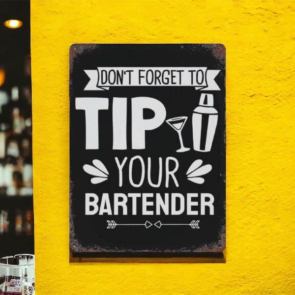 Bartender Sign - Etsy