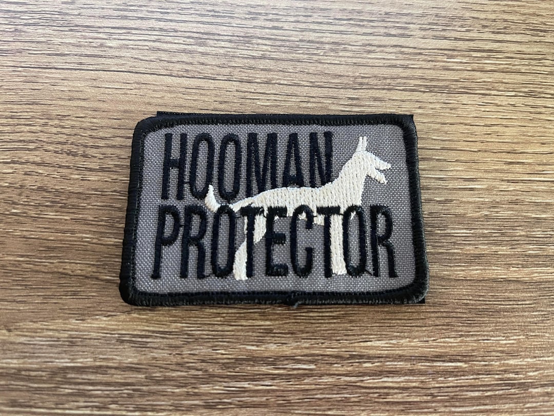 Embroidered Hooman Protector Patch Harness Pet Patch Dog in Training ...