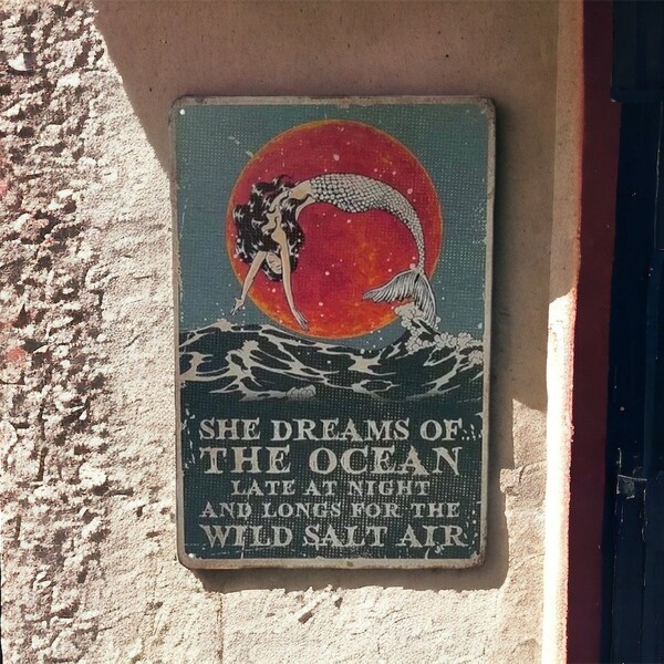 Metal Mermaid Wall Art - Etsy