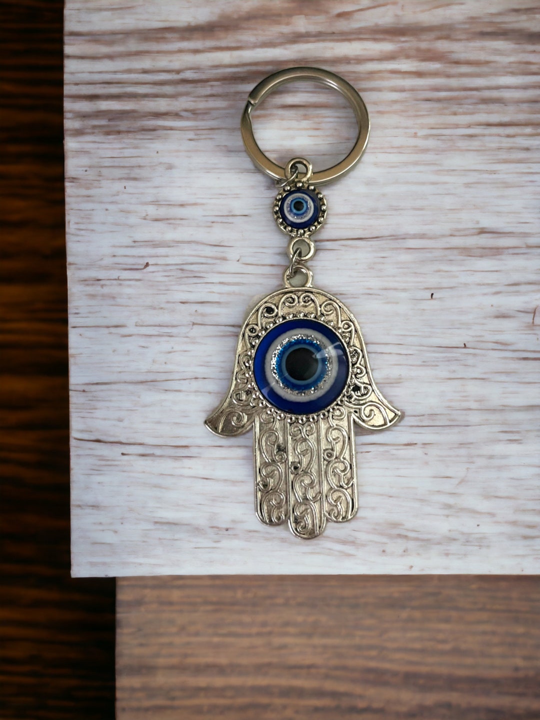 Evil Eye Keychain Hamsa-2 Evil Eye for Good Luck Keychain Greek Eye ...