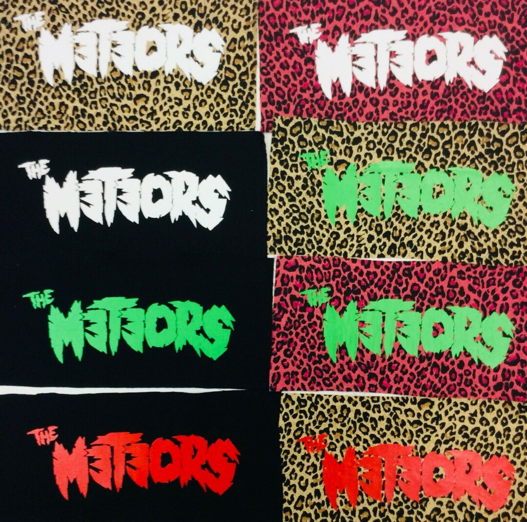 THE METEORS Logo Big Back Patch Punk Psychobilly Rockabilly - Etsy ...