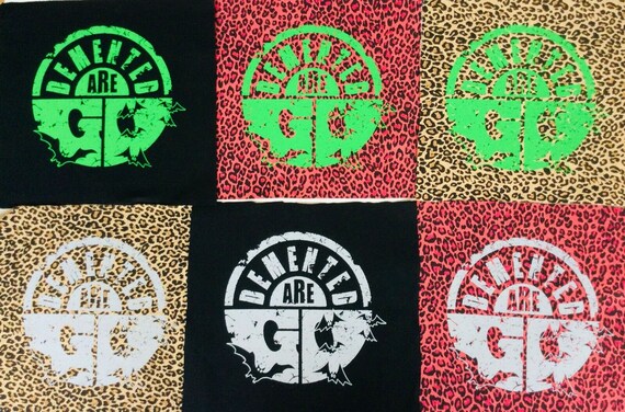 DEMENTED ARE GO Big Back Patch Punk Psychobilly Rock N Roll - Etsy