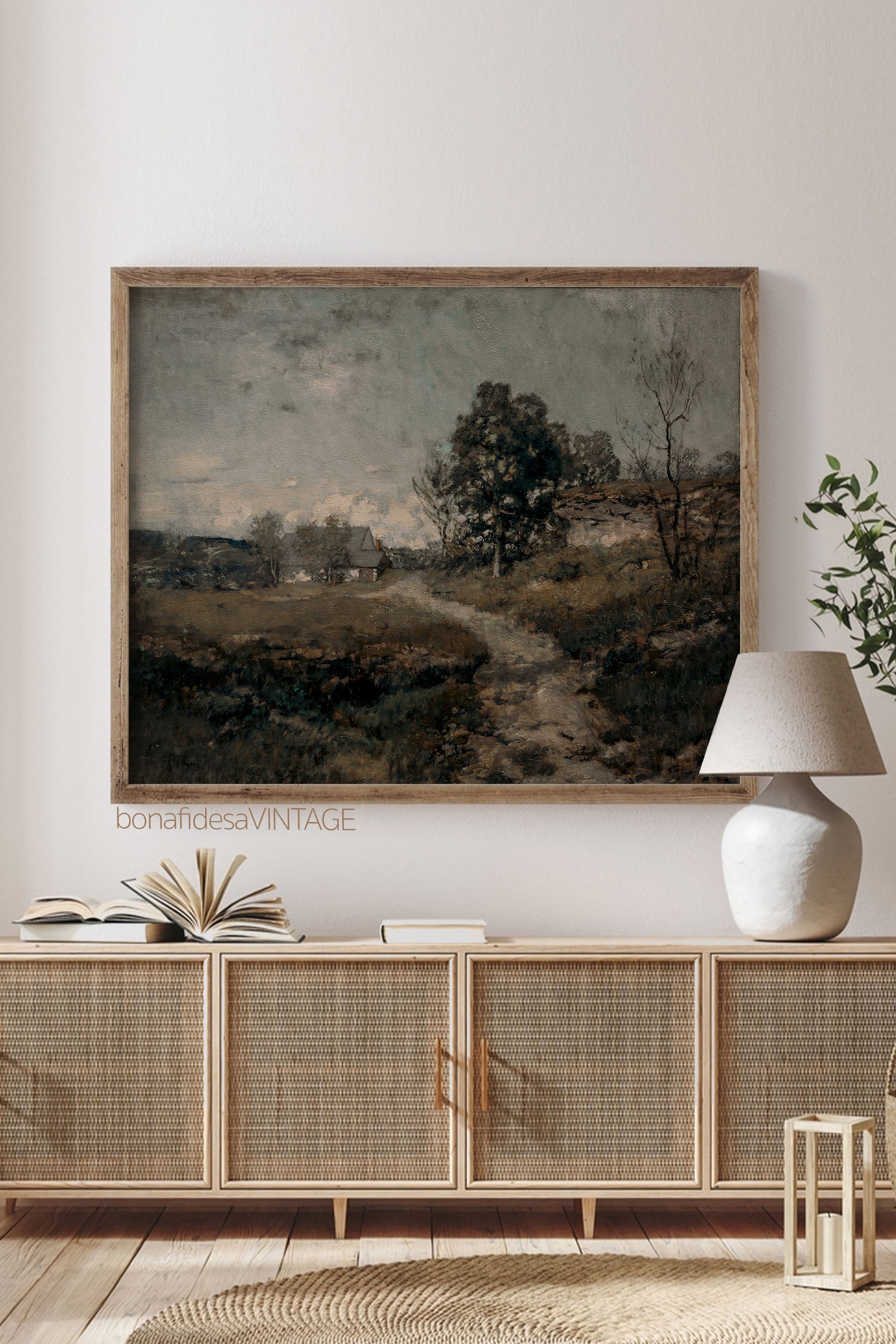 Country Road Wall Decor | Landscape Painting | Vintage Downloadable ...