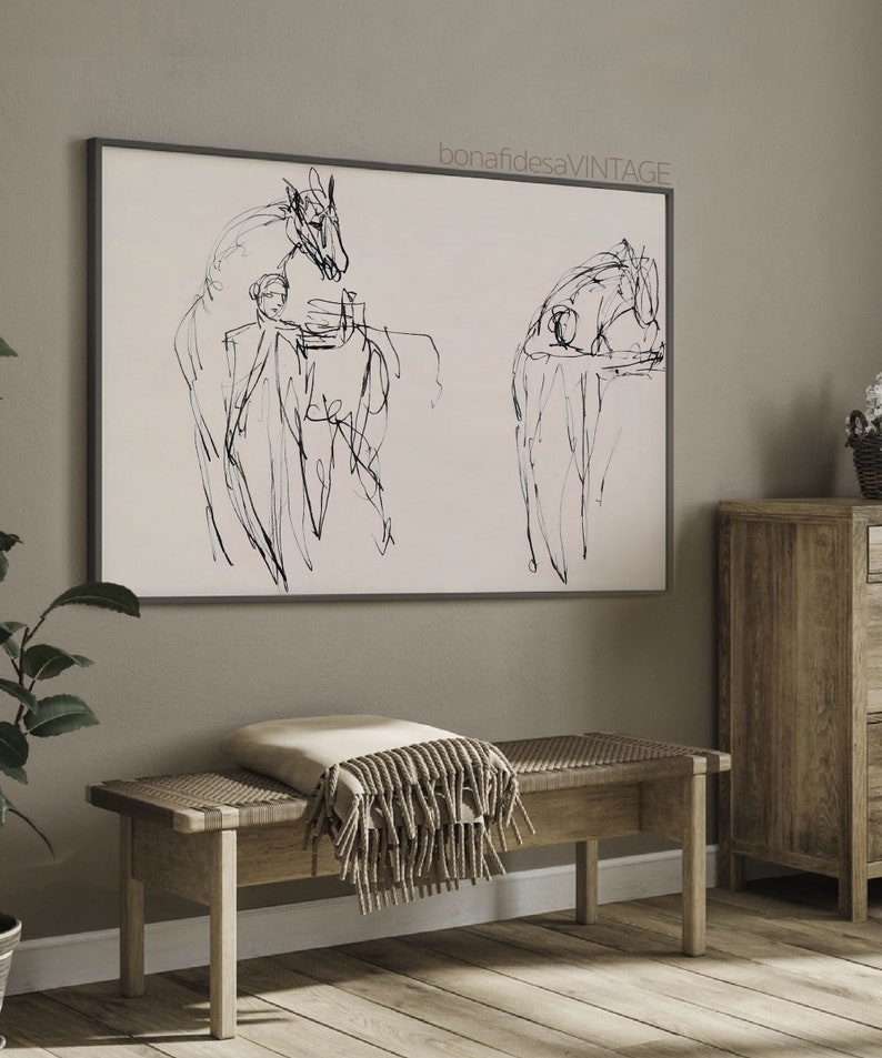 Antique Ink Figure Sketch Contemporary Minimalist Art Downloadable ...