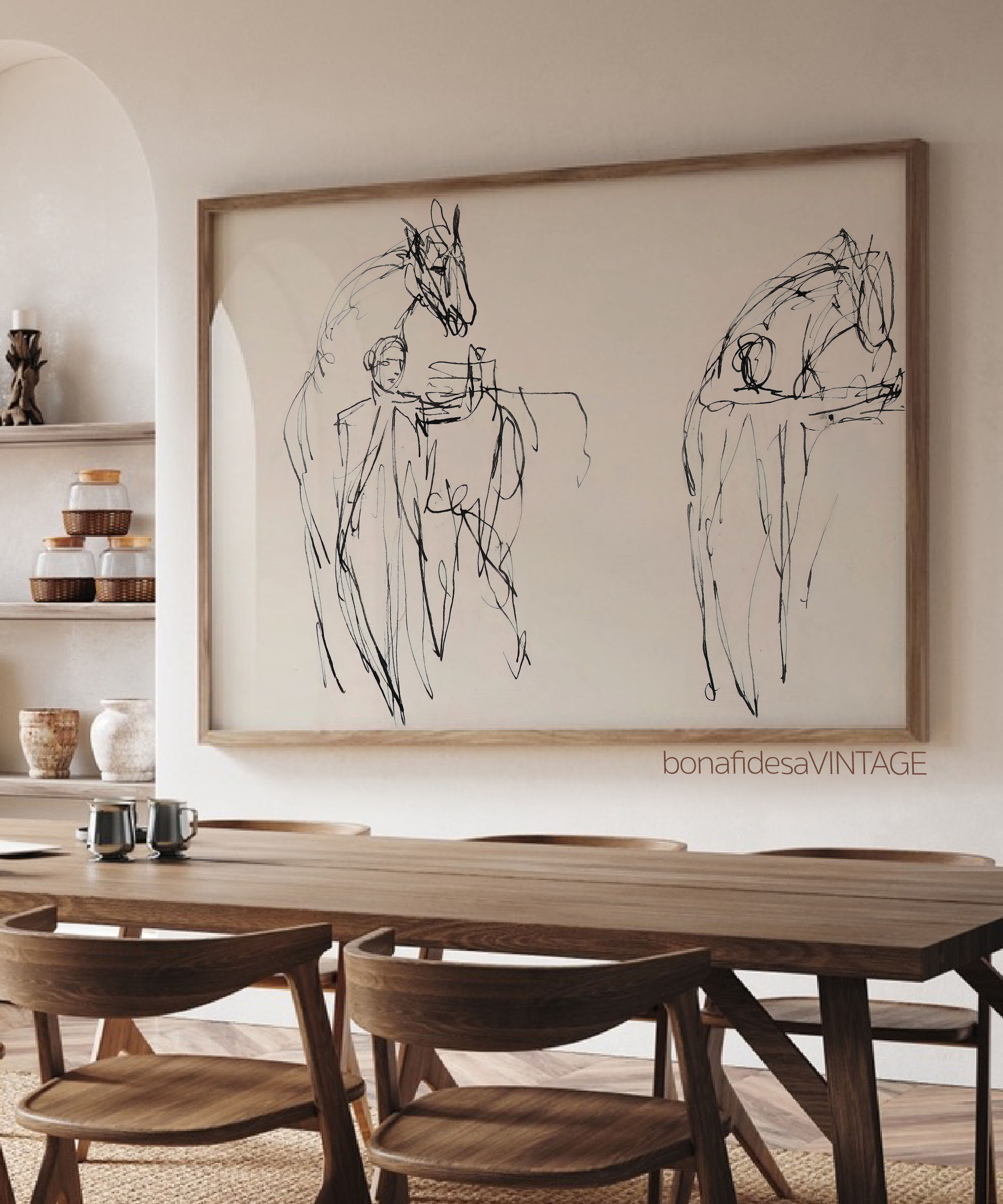 Antique Ink Figure Sketch - Contemporary Minimalist Art - Downloadable ...