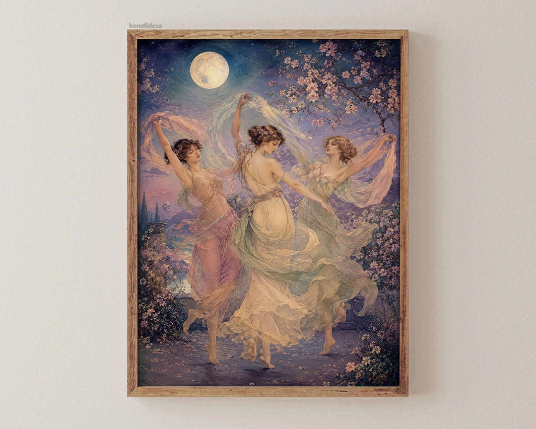 Printable Fine Art, Art Nouveau, Oil Painting, Museum Quality Wall ...