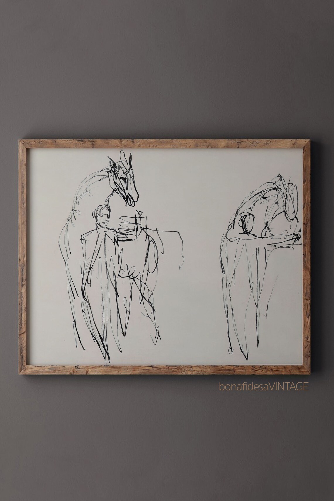 Antique Ink Figure Sketch Contemporary Minimalist Art Downloadable ...