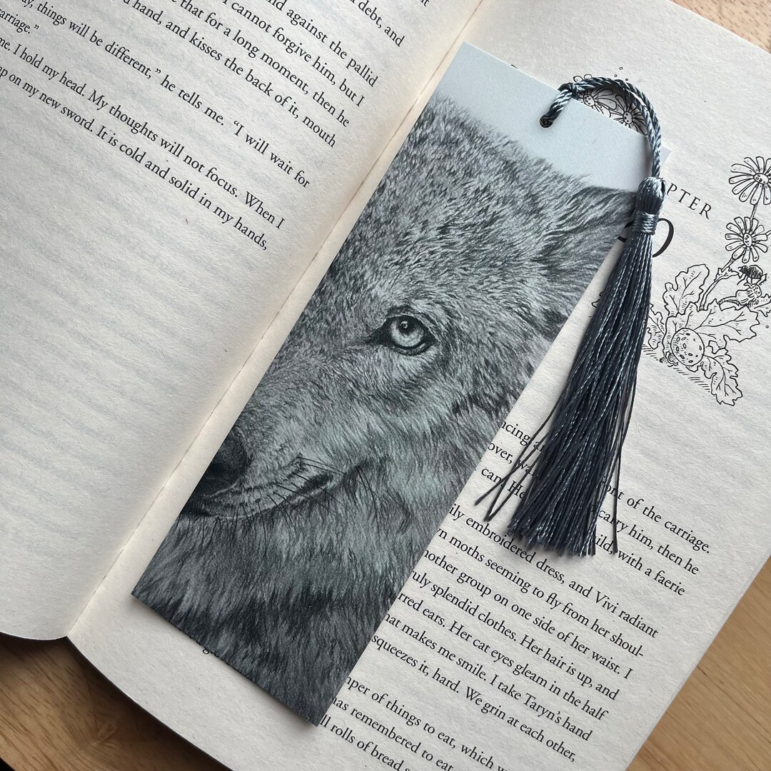 Wolf Bookmark / Grey Wolf Bookmark / Wildlife Bookmark / Wolves / Book ...