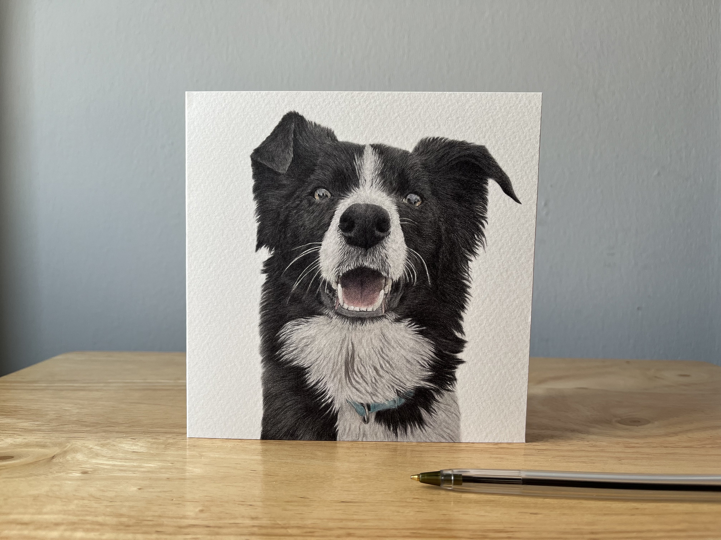Border Collie Card / Collie Greeting Card / Puppy Greeting Card ...