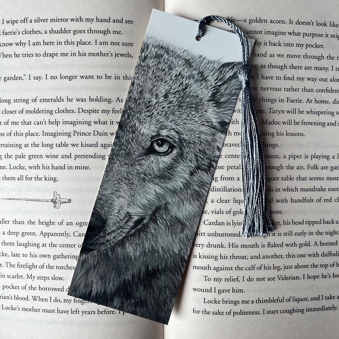 Wolf Bookmark / Grey Wolf Bookmark / Wildlife Bookmark / Wolves / Book ...