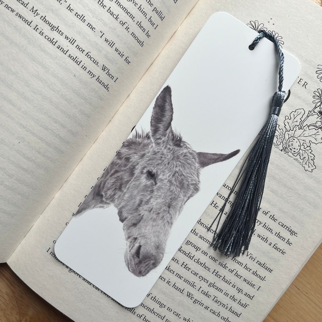 Donkey Bookmark | Farm Animal Bookmark | Foal | Gifts for Animal Lovers ...