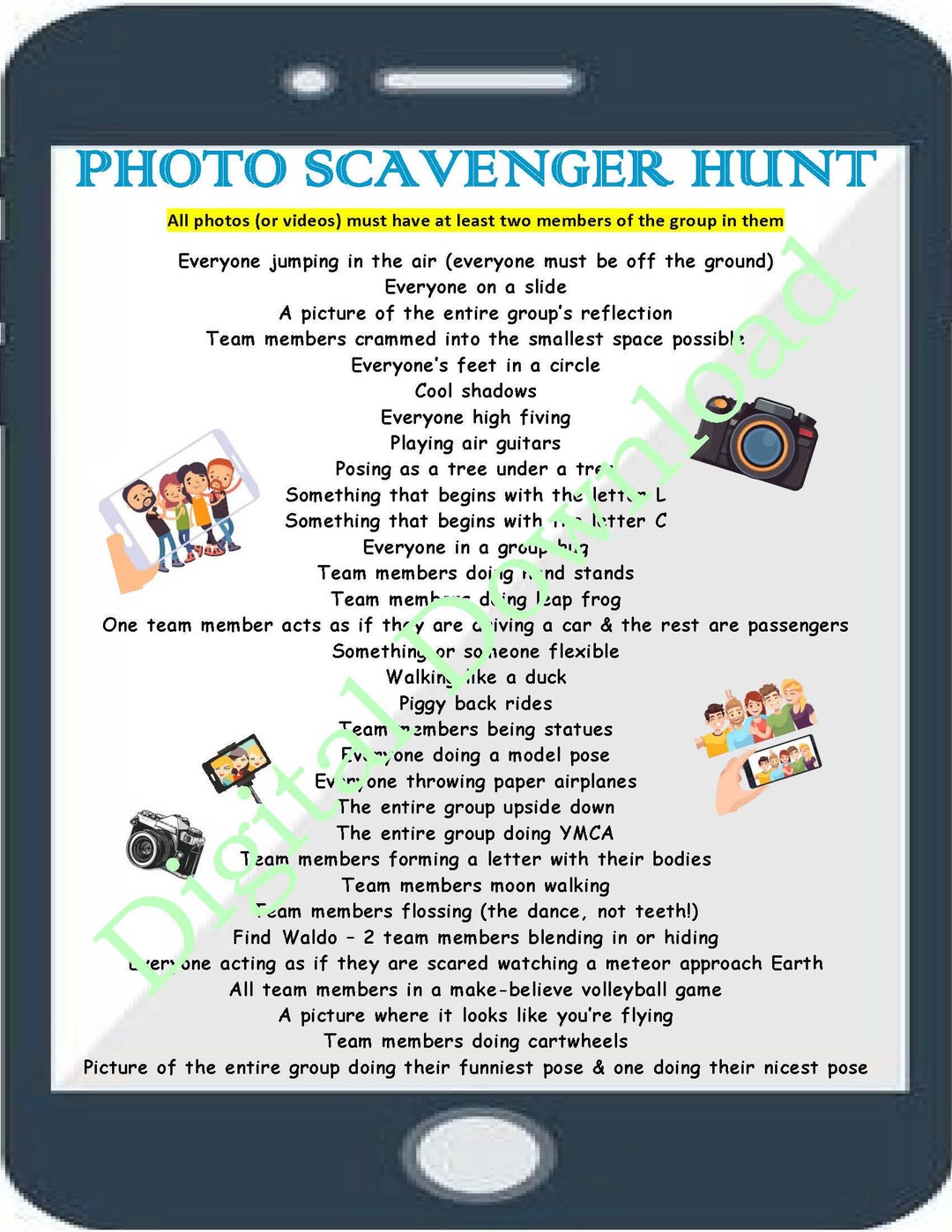 Photo Scavenger Hunt - Etsy