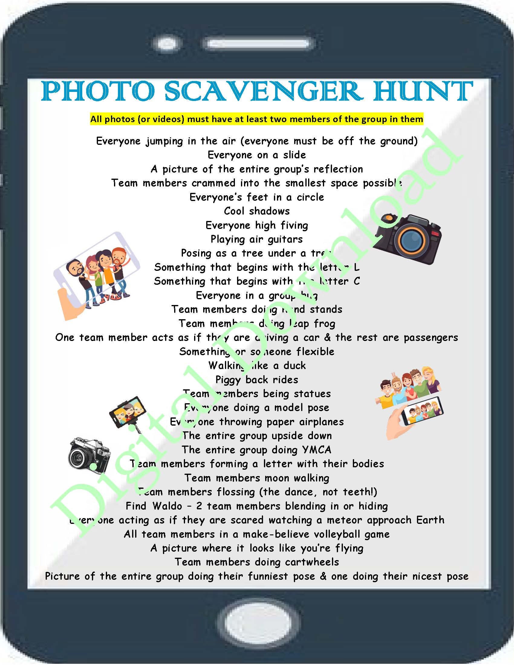 Photo Scavenger Hunt - Etsy