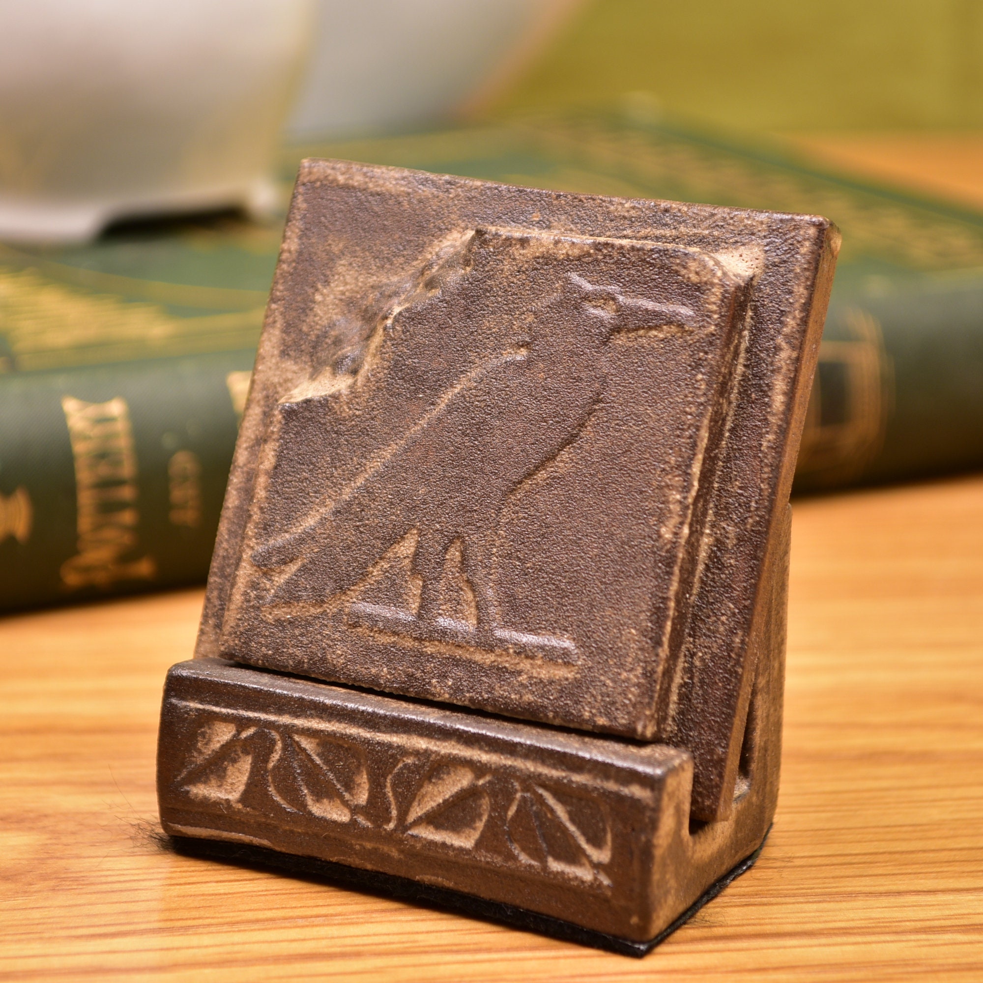 Ancient Relic Miniature Ceramic Tile - Roseville Pottery Egyptian Ankh ...