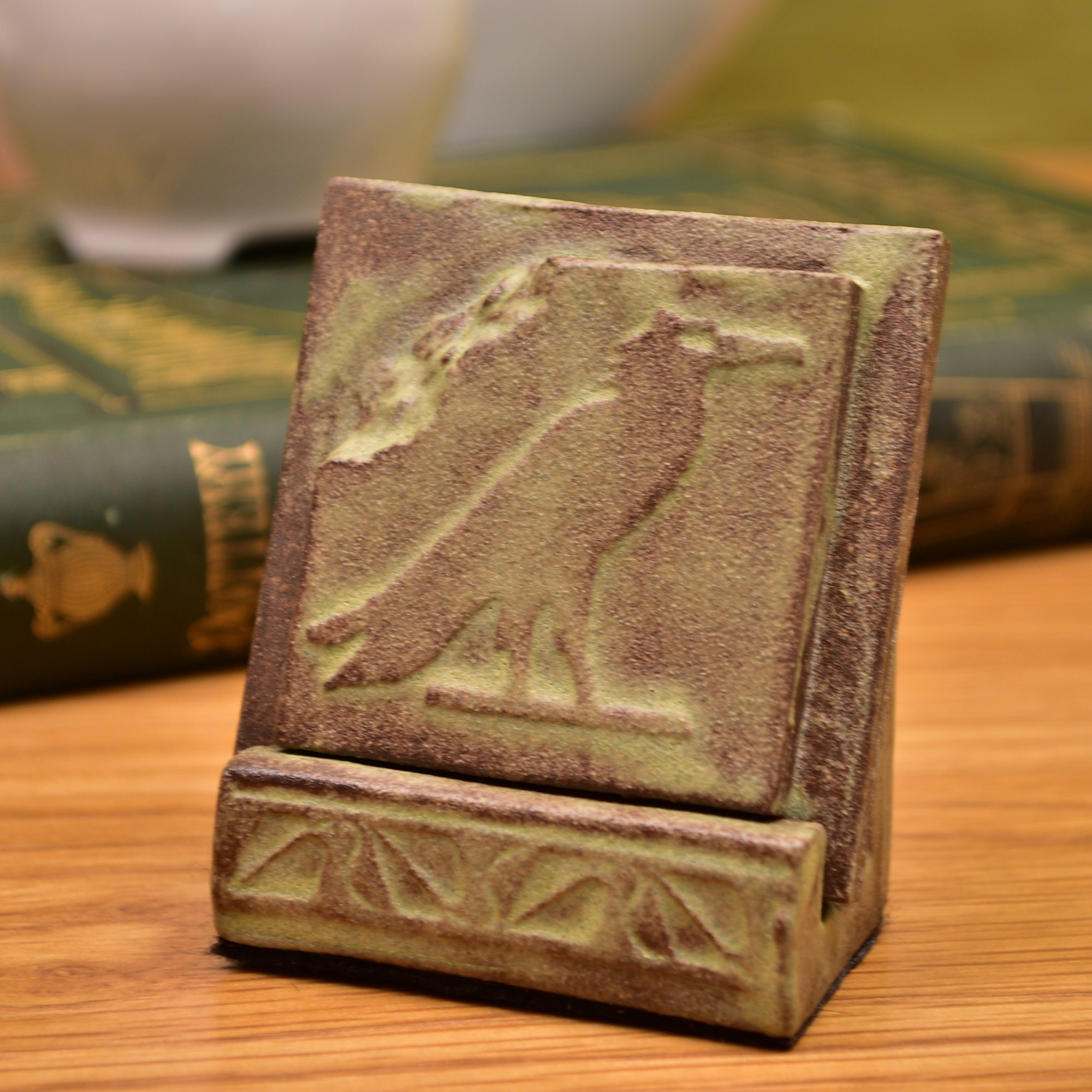 Ancient Relic Miniature Ceramic Tile - Roseville Pottery Egyptian Ankh ...