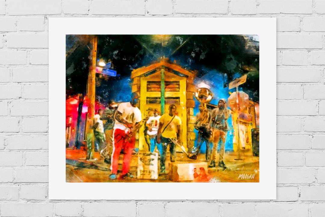 New Orleans Art Prints, Buskers on the Streets of Nola, Iconic New ...