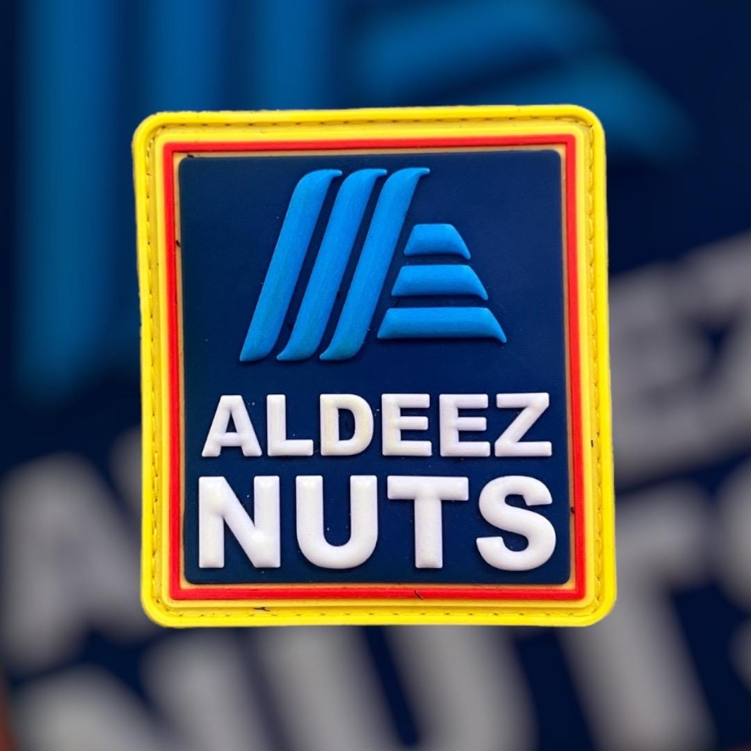 Aldeez Nuts Funny PVC Morale Patch - Etsy