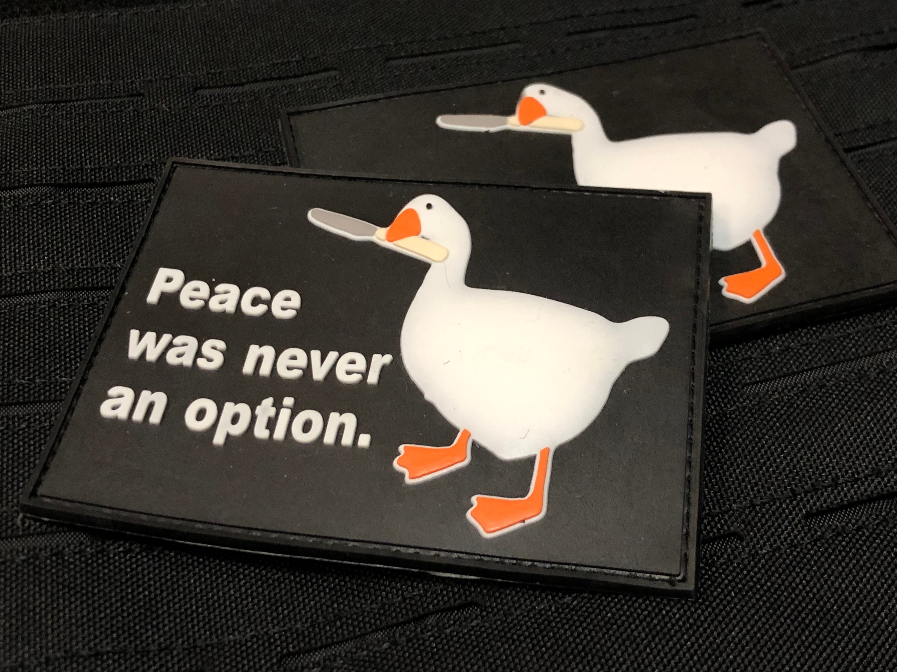 Peace Was Never an Option Goose GLOW PVC Morale Patch - Etsy