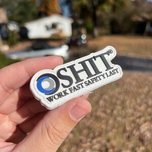 OSH*T Funny PVC Morale Patch - Etsy