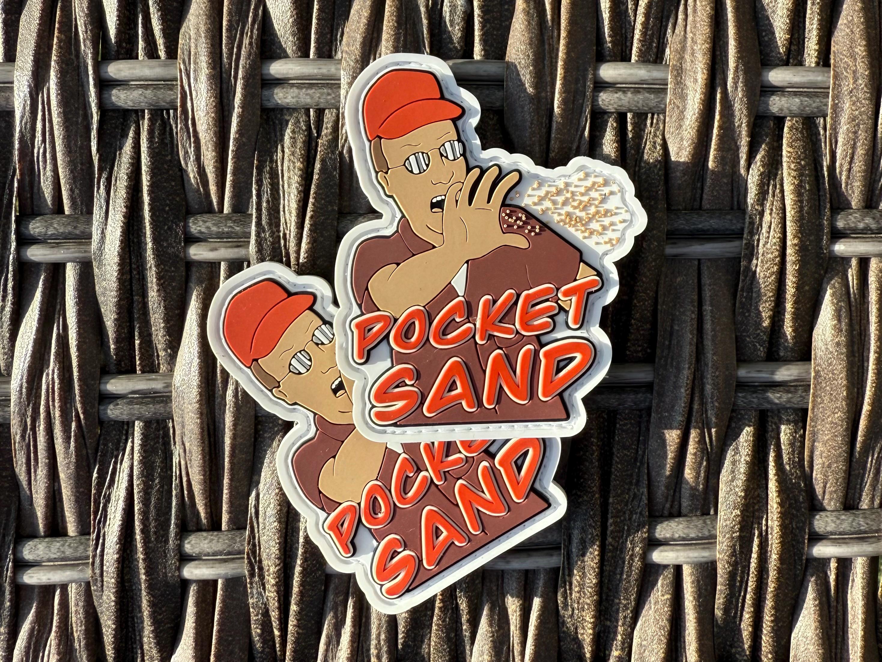 Pocket Sand Meme Funny 3D Rubber PVC Morale Patch for Bags, Hats ...