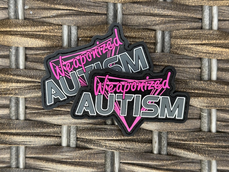 Weaponized Autism Meme Funny PVC Morale Patch - Etsy